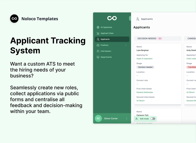 Noloco Templates - Build your internal tool with a ready-made template Noloco Templates - Build your internal tool with a ready-made template